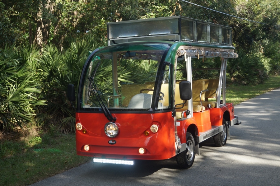 Front Trolley Light- Electric Shuttle | Moto Electric Vehicles
