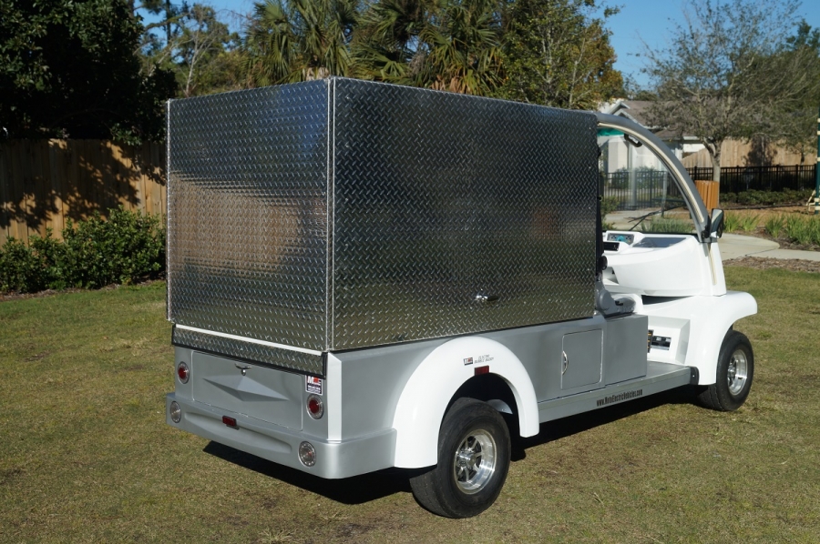 MotoEV Electro Bubble Buddy LSV 2 Passenger Enclosed Utility Deluxe ...