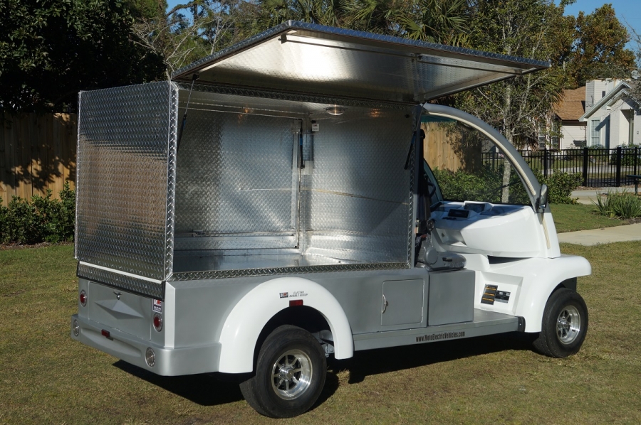 MotoEV Electro Bubble Buddy LSV 2 Passenger Enclosed Utility Deluxe ...