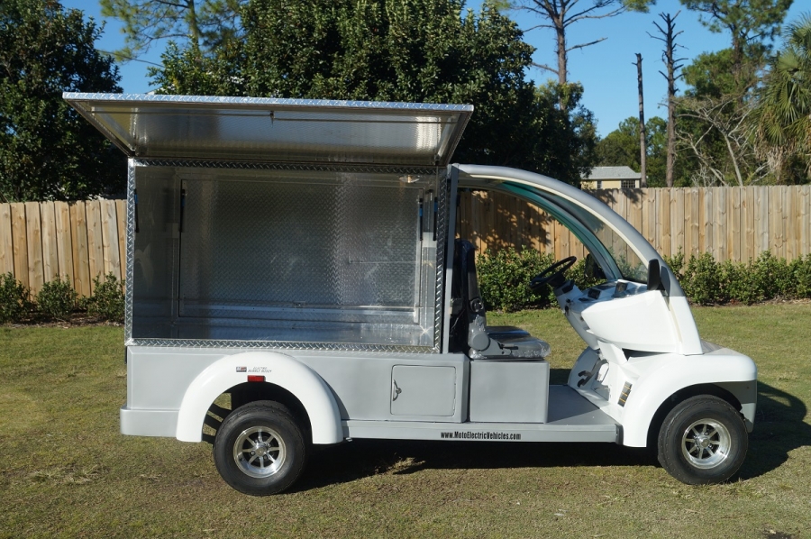MotoEV Electro Bubble Buddy LSV 2 Passenger Enclosed Utility Deluxe ...
