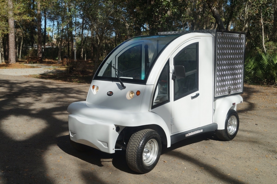 Two-Passenger Golf Cart for Sale | Enclosed Utility Vehicle | Moto Electric Vehicles